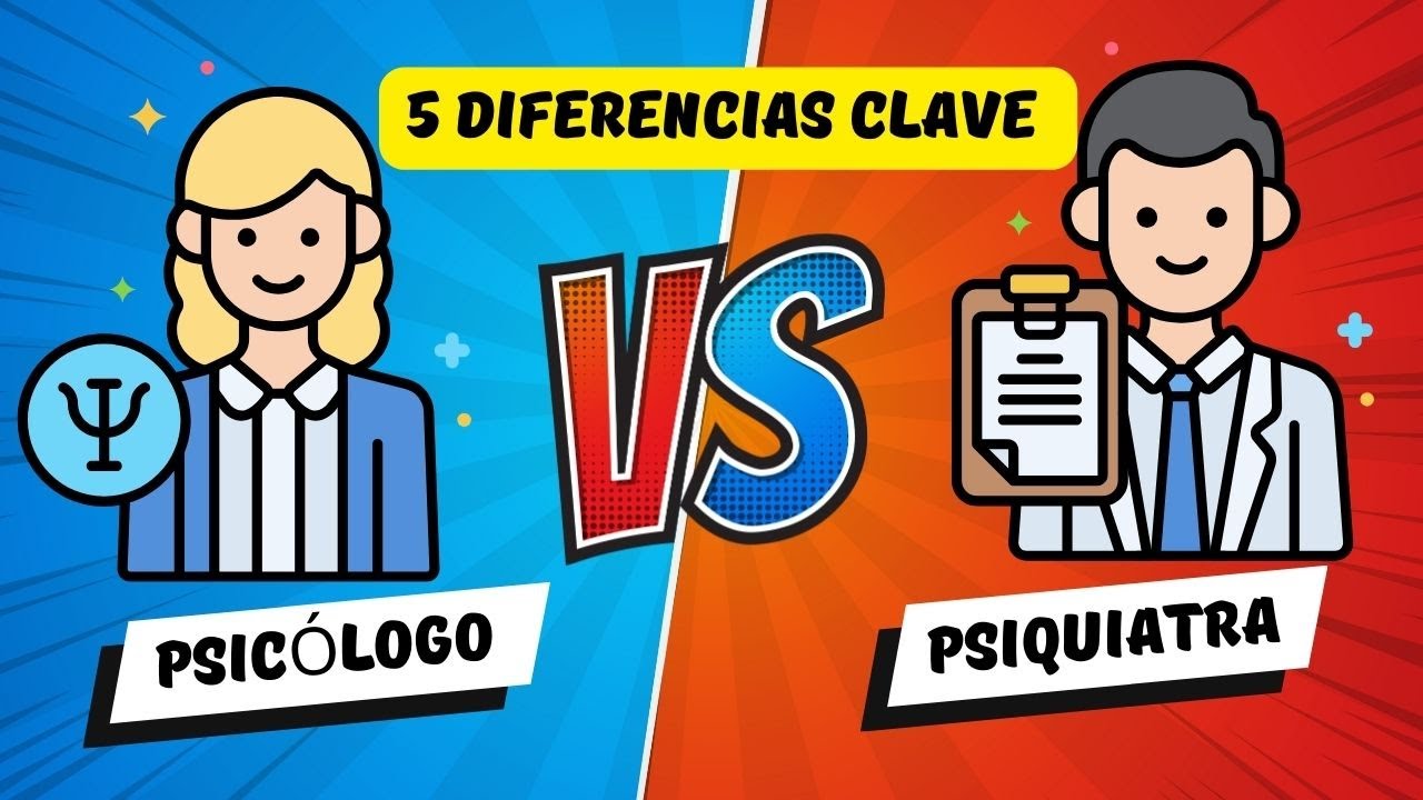 Diferencia Entre PSICÓLOGO y PSIQUIATRA [Explicado en 4 minutos] - YouTube