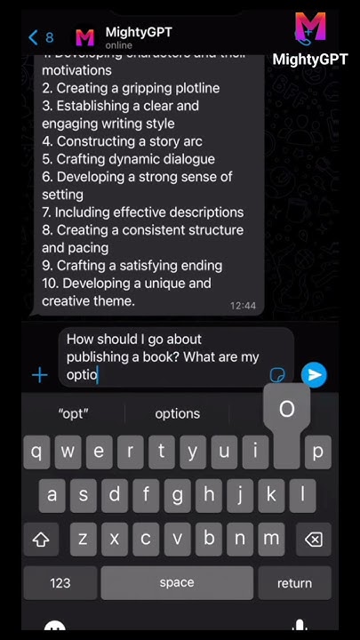 Write a Book with MightyGPT #shorts #mightygpt #artificialintelligence #gpt3 #chatgpt - YouTube