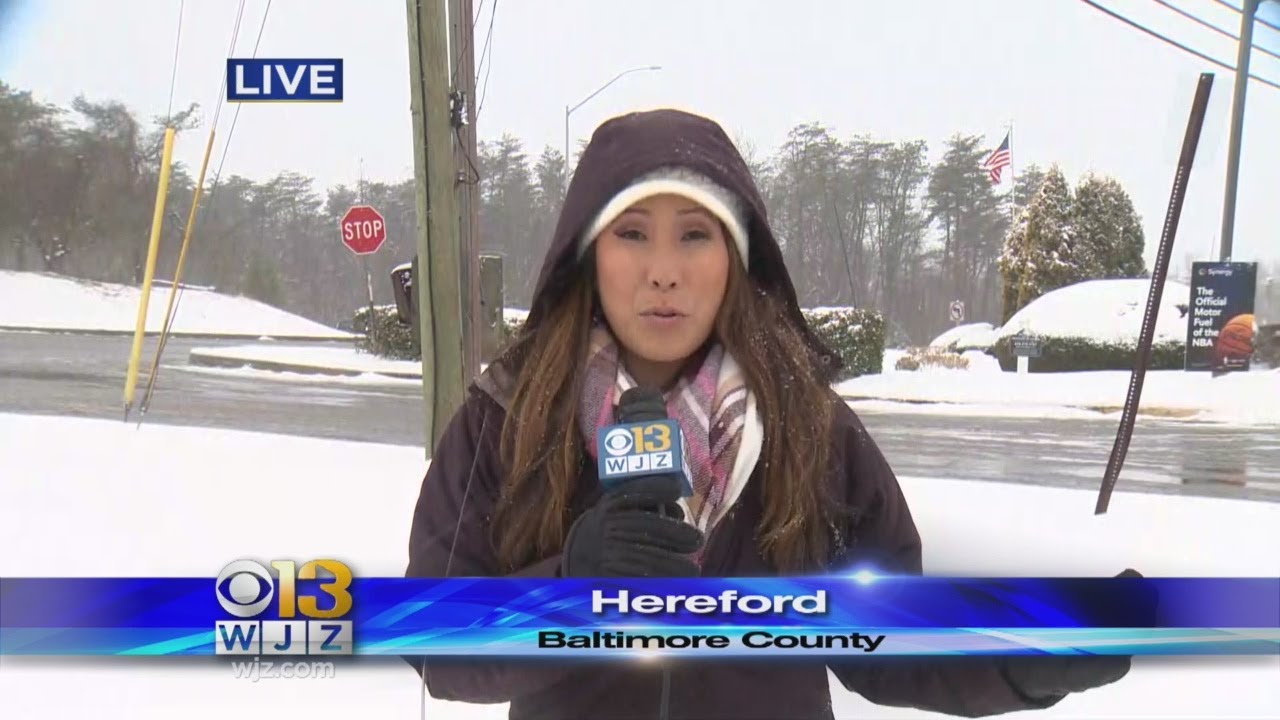 Tracey Leong Reports On Snow Conditions From The Hereford Zone In ...