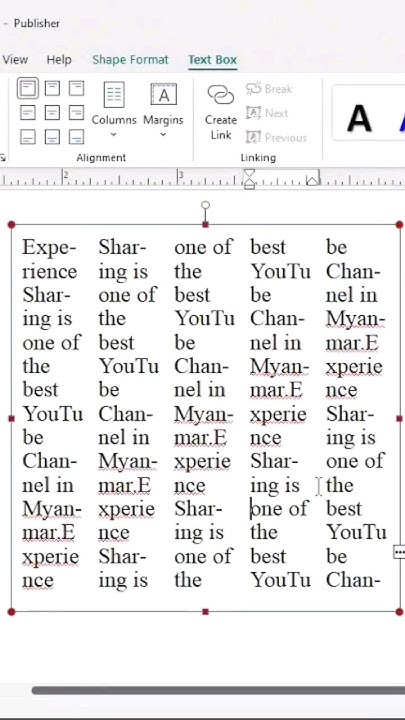 Microsoft Publisher Text Box AlignmentUsing Microsoft Publisher Alignment Group of Text Box ...