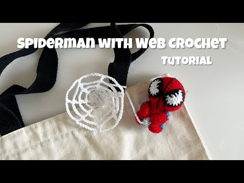 Viral Spiderman with Web Crochet Tutorial 🕸️ | Easy Amigurumi Spider-Man Doll Step-by-Step 