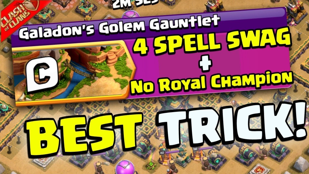 How To 3Star Galadon Golem Gauntlet Challenge In Clash Of Clans - YouTube