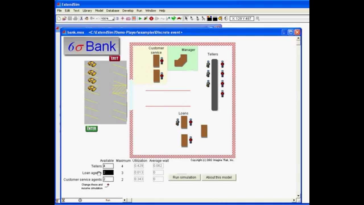 CIS532 - ExtendSim simulations captured via CamStudio - YouTube