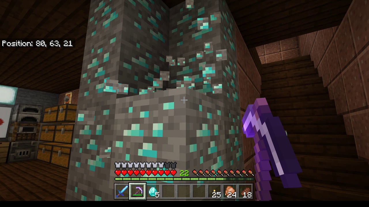 Minecraft - DIAMOND ORE Harvest - YouTube