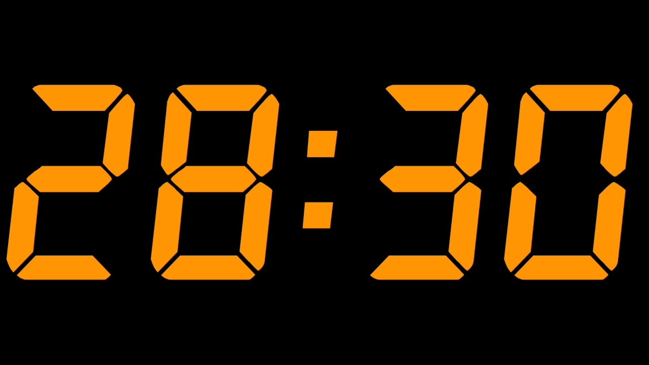 28 MINUTE and 30 SECONDS TIMER-YouTube - YouTube