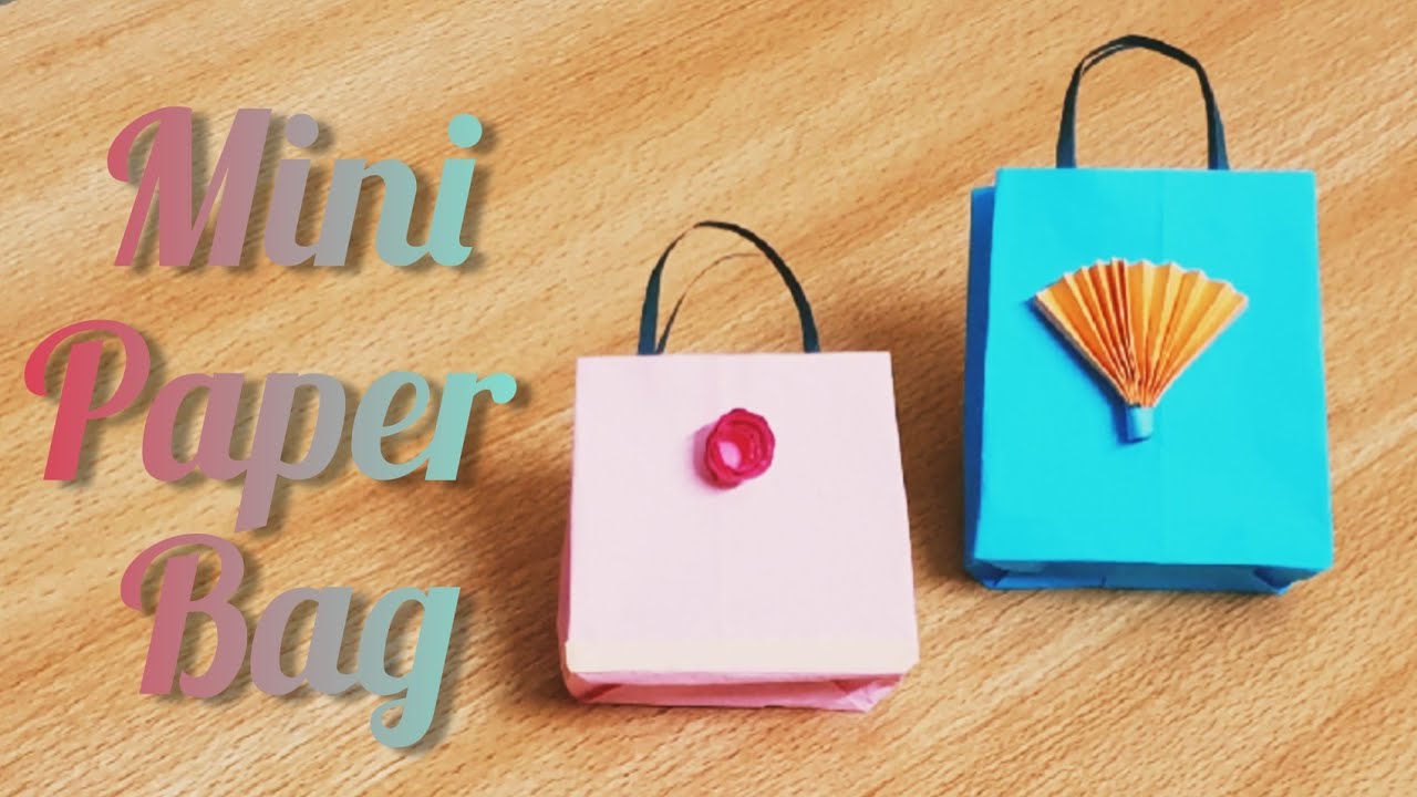 Mini Paper Bag|| Origami Paper Bag||Hamayl art and craft - YouTube