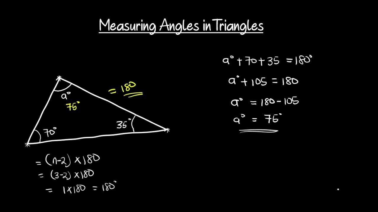 Interior angles of a triangle | How to find missing angles in a ...