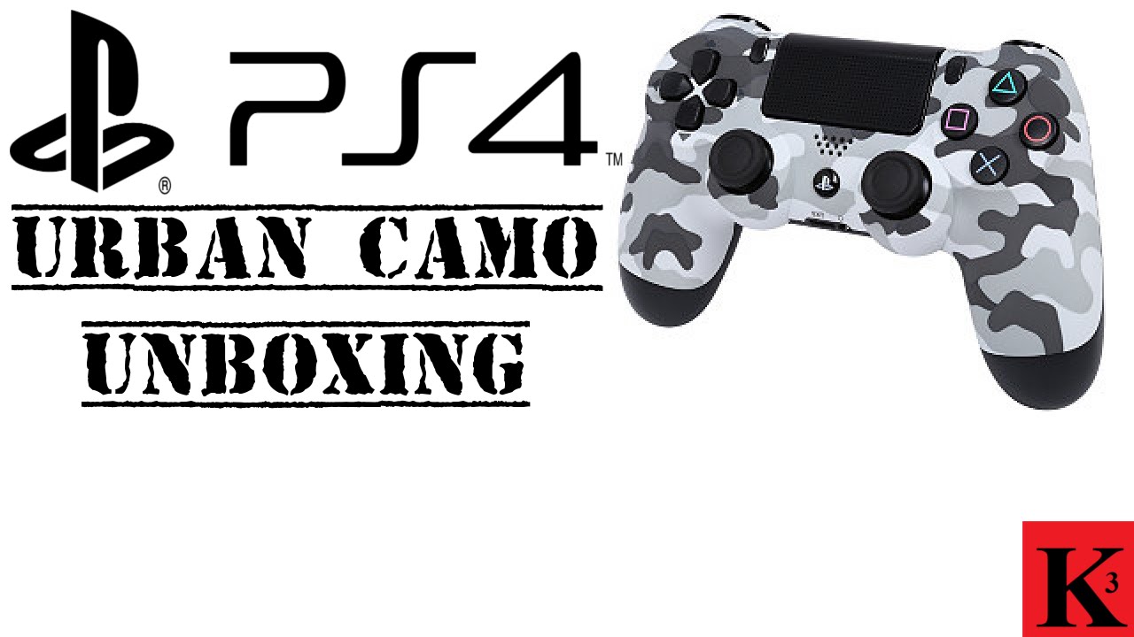 Playstation 4 Dualshock 4 Urban Camo controller Unboxing - YouTube
