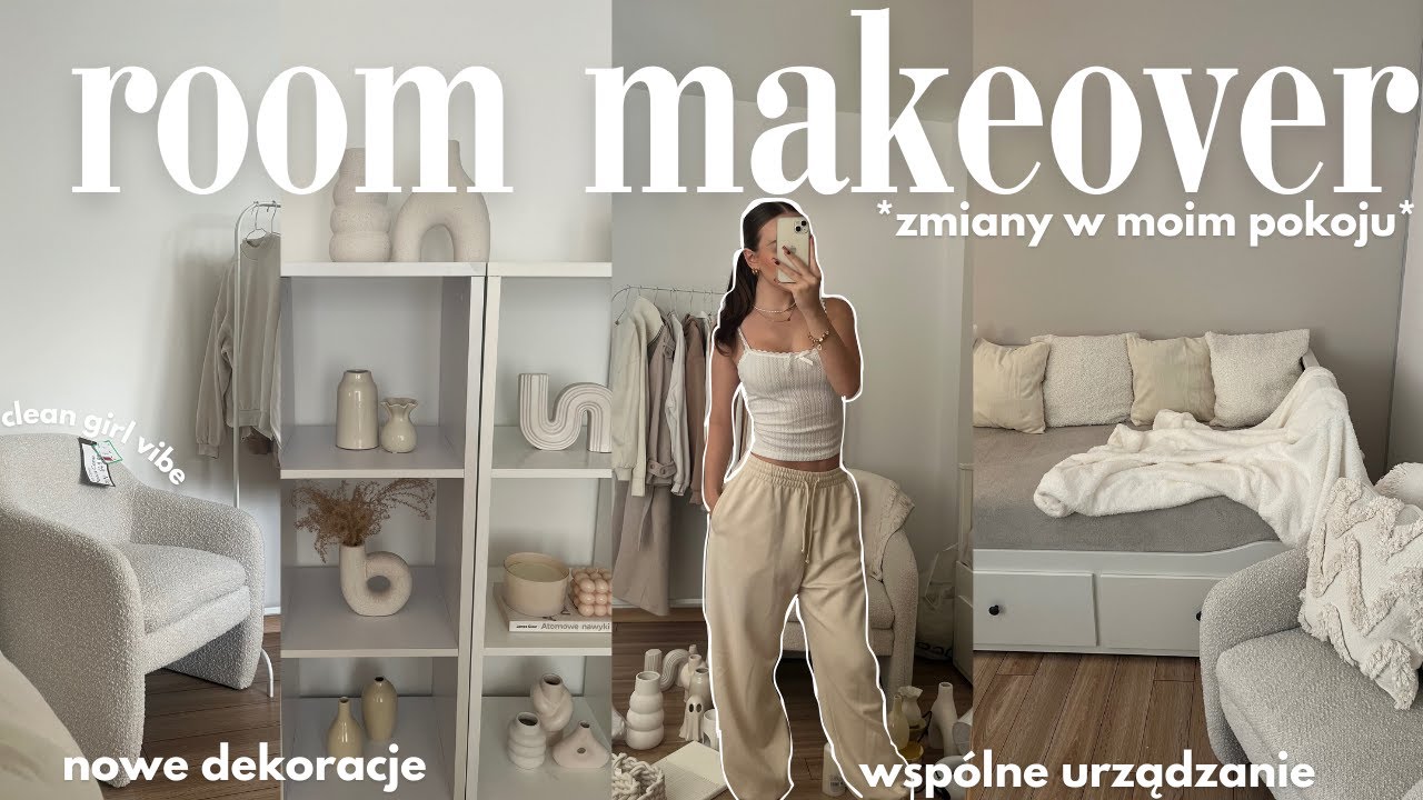 room makeover - zmiany w pokoju | nowe dekoracje, clean girl vibe ...