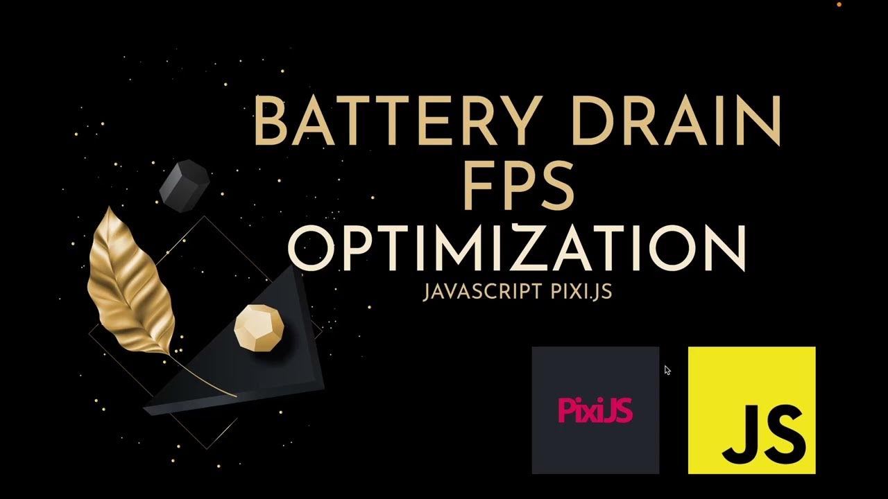 FPS, battery drain optimization. JavaScript and Pixi.js. PIXI.Ticker and PIXI.Renderer - YouTube
