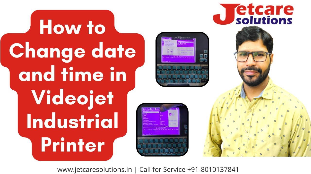 How to Change date and time in Videojet | Jetcare Solutions Call for ...