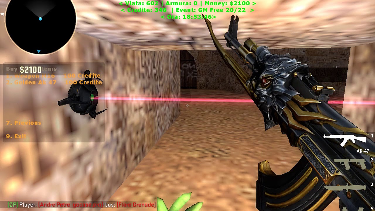 [CSGO] Zp extra item: Golden AK 47 - YouTube