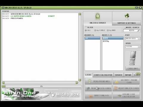 LG KE970 READ CODE BY MICROBOX