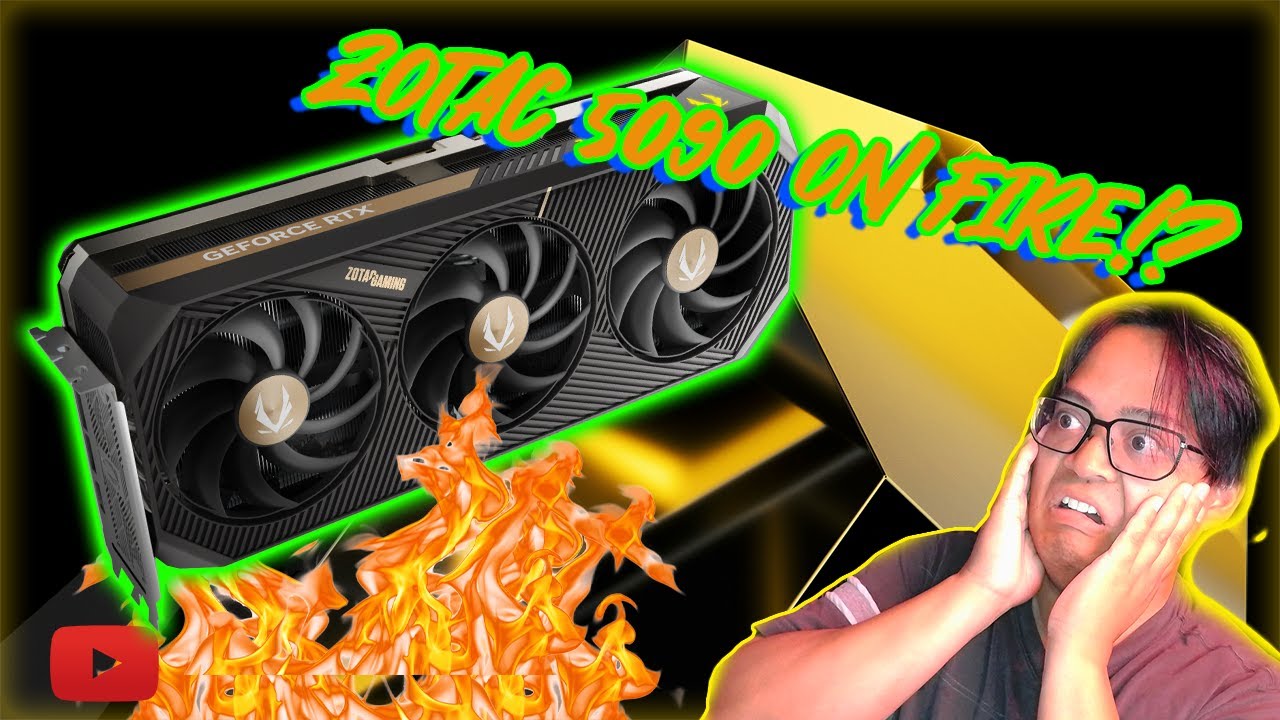 Zotac RTX 5090 Catches Fire!!!! - YouTube