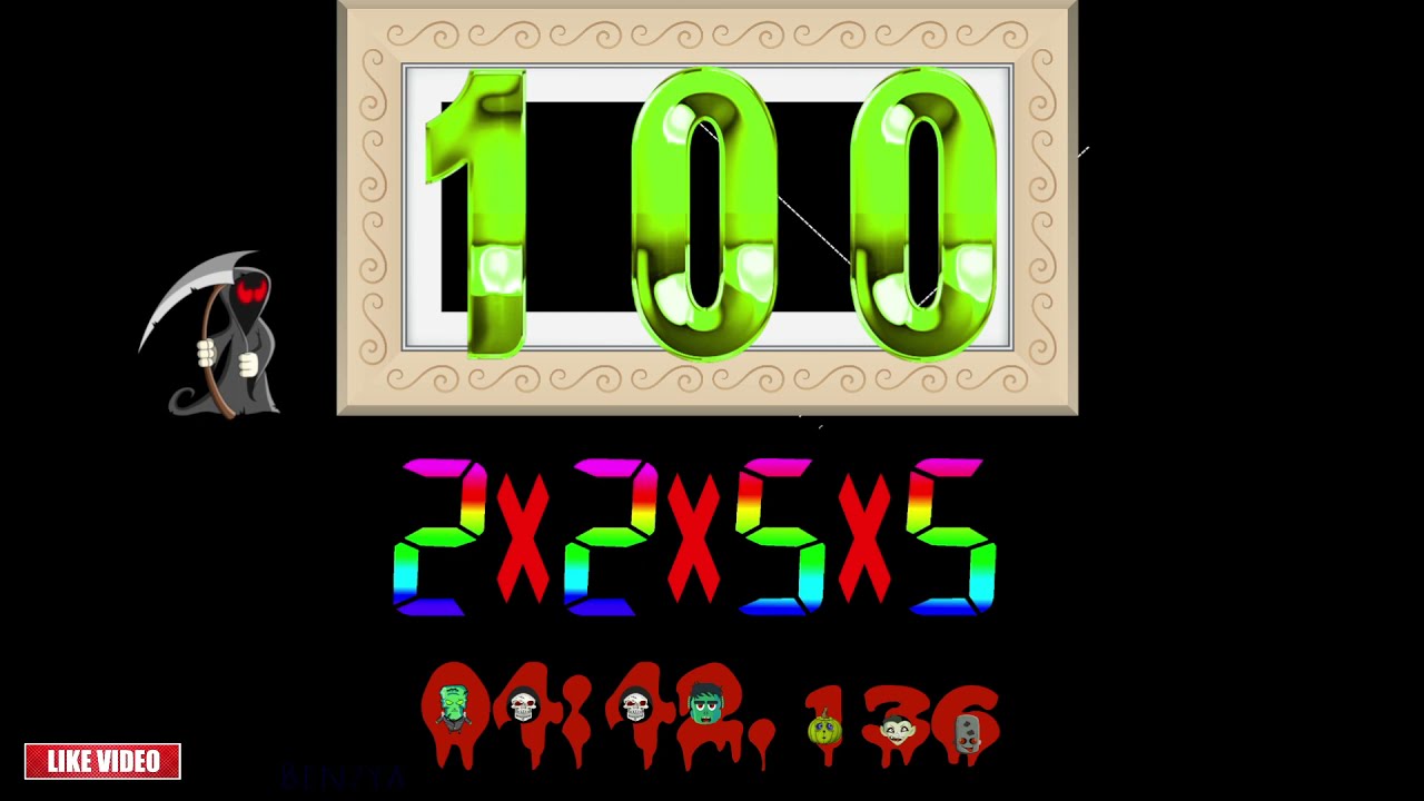 Colorful 1 to 100 Find all prime factors timer countup alarm🔔 - YouTube