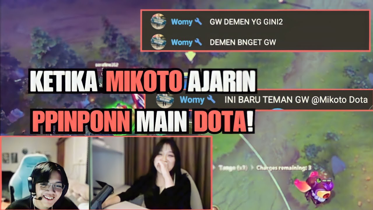 KETIKA MIKOTO AJARIN PPINPONN MAIN DOTA 2! - YouTube