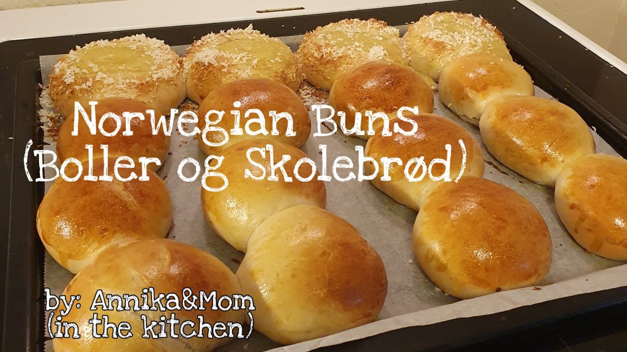 Norwegian Buns/Boller og Skolebrød llAnnika&Mom - YouTube