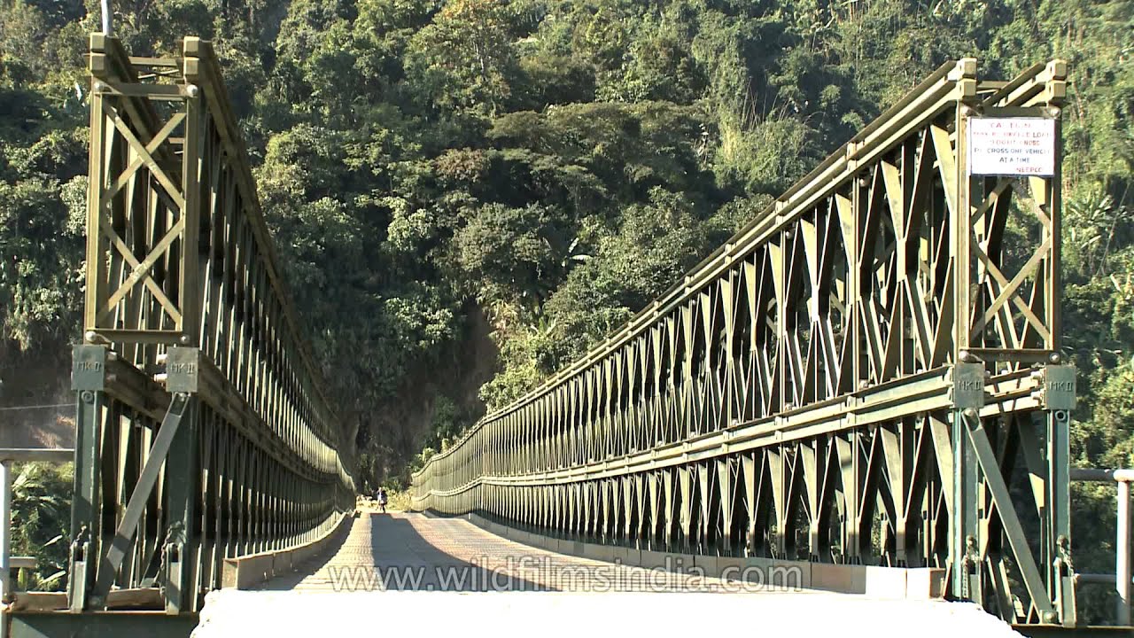 Chubi bridge in Nagaland - Second longest Bailey Bridge in Asia!? - YouTube