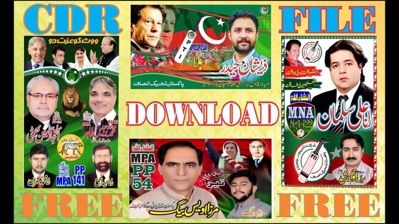 election flex design cdr file free download | pmln flex design cdr file ...