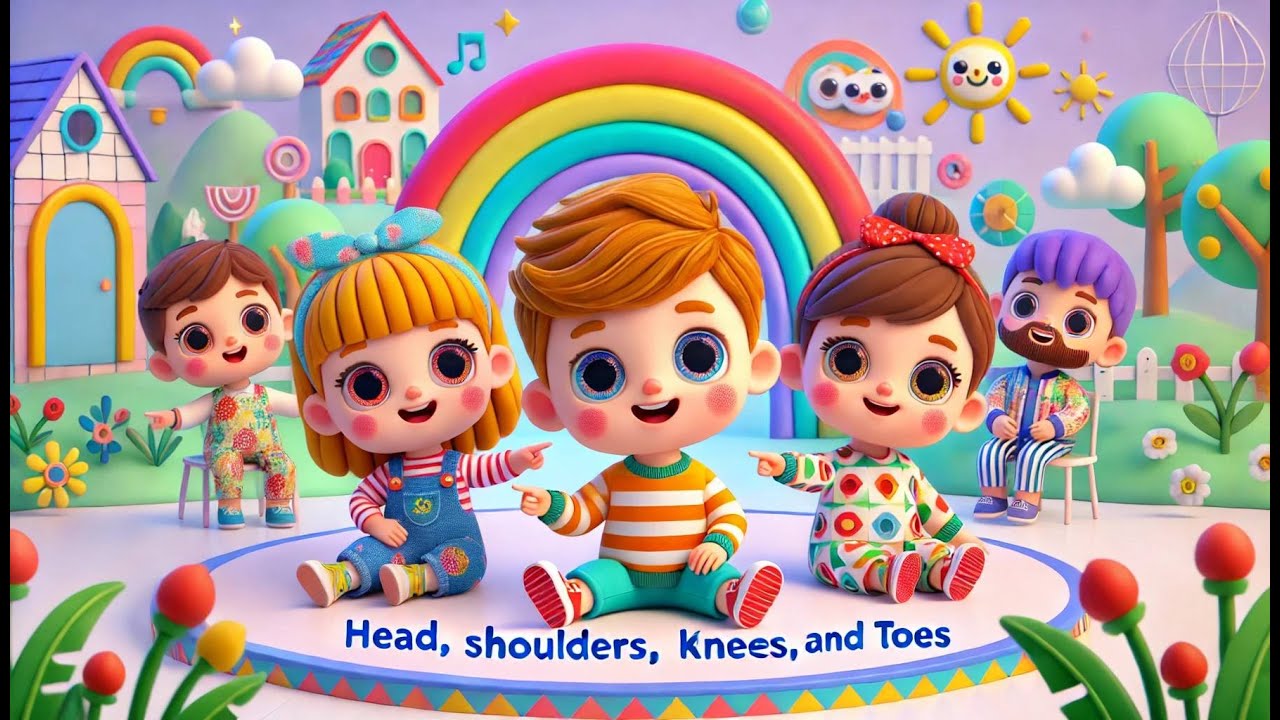 🎶 Head, Shoulders, Knees, and Toes Remix - Dance and Sing Along! 🌟 ...