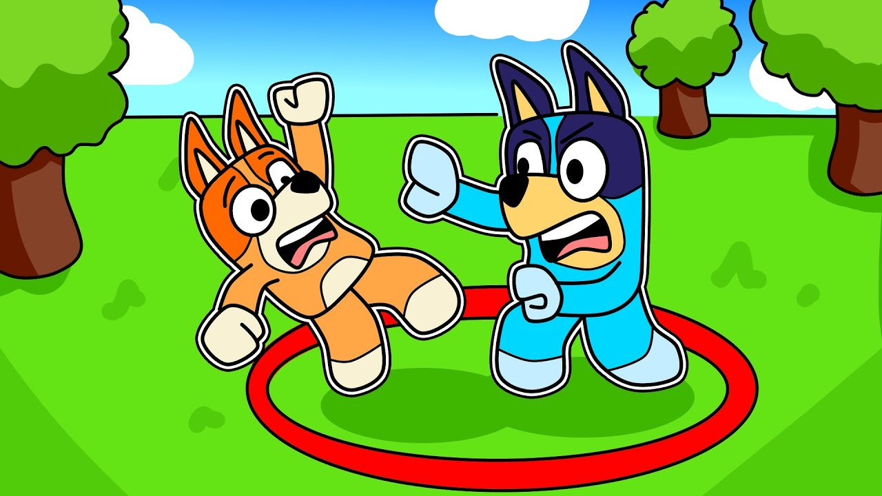 BLUEY Y BINGO ATRAPADAS EN UN CIRCULO en ROBLOX 😭🔴 LAS AVENTURAS DE ...