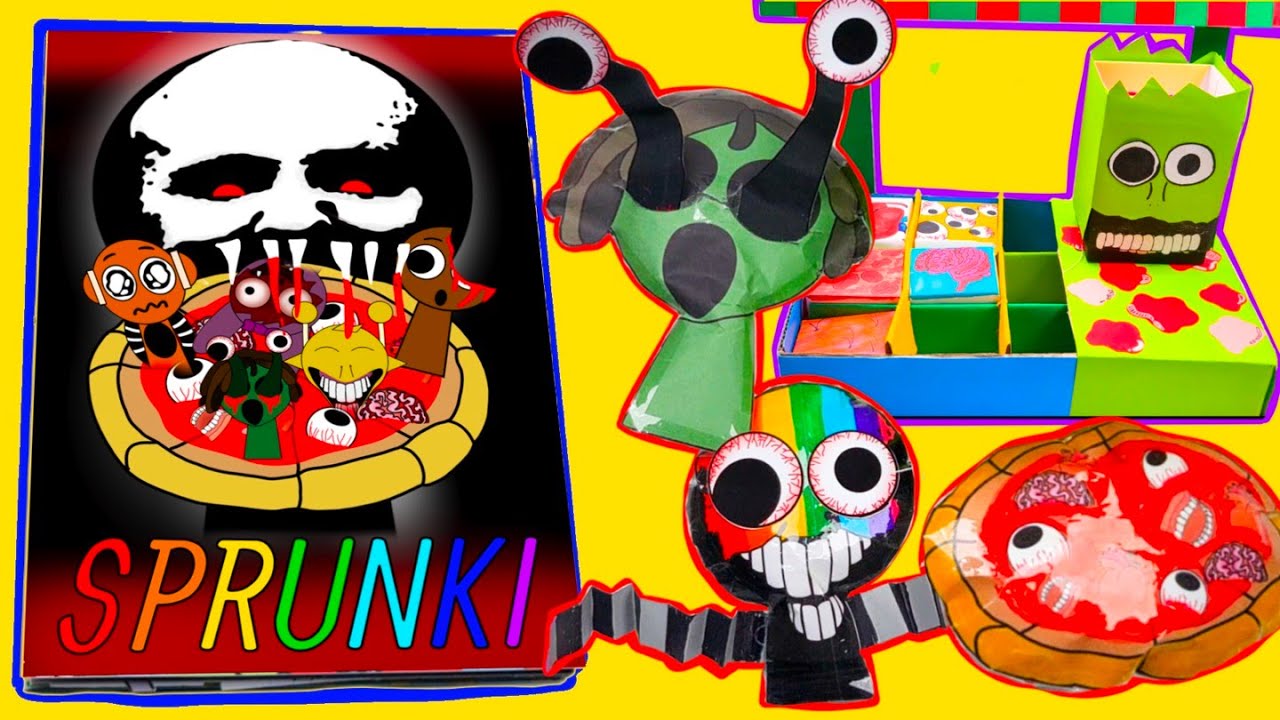 👿MAKING INCREDIBOX SPRUNKI GAME BOOK + HORROR SPRUNKI SQUISHY PLAY ...