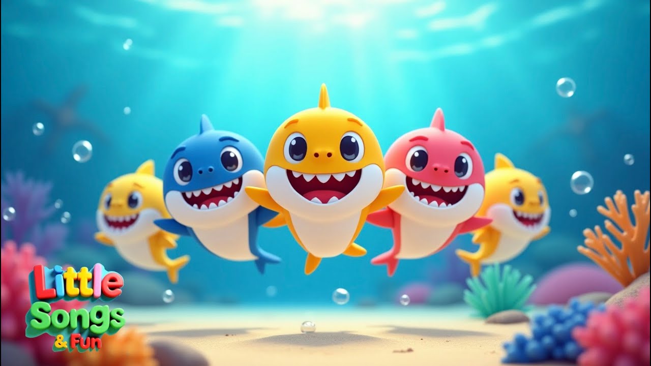 Little Shark, Splish Splash 🐠 | Fun Baby Shark Dance Song for Kids ...