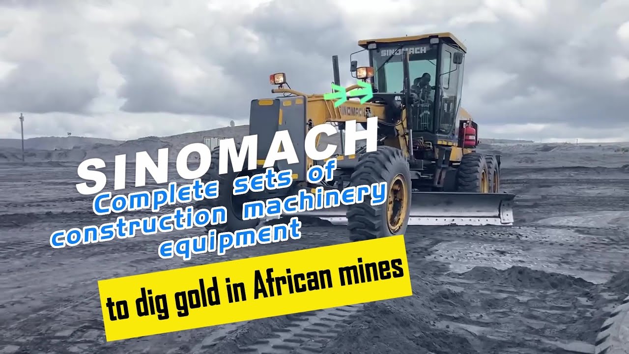 Complete sets of construction machinery equipment to dig gold in ...