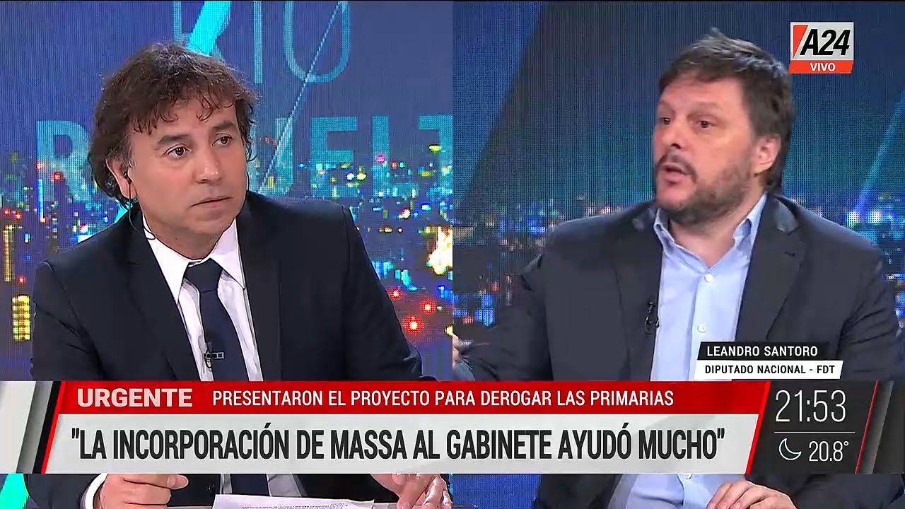 "Yo creo que va haber PASO", Leandro Santoro en #RíoRevuelto 27/10/2022 ...