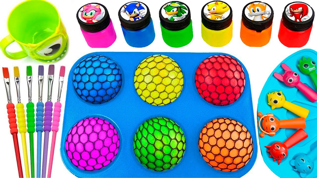 Satisfying Video l DIY How To Make Crazy Rainbow Fingers Sprunki Herts ...