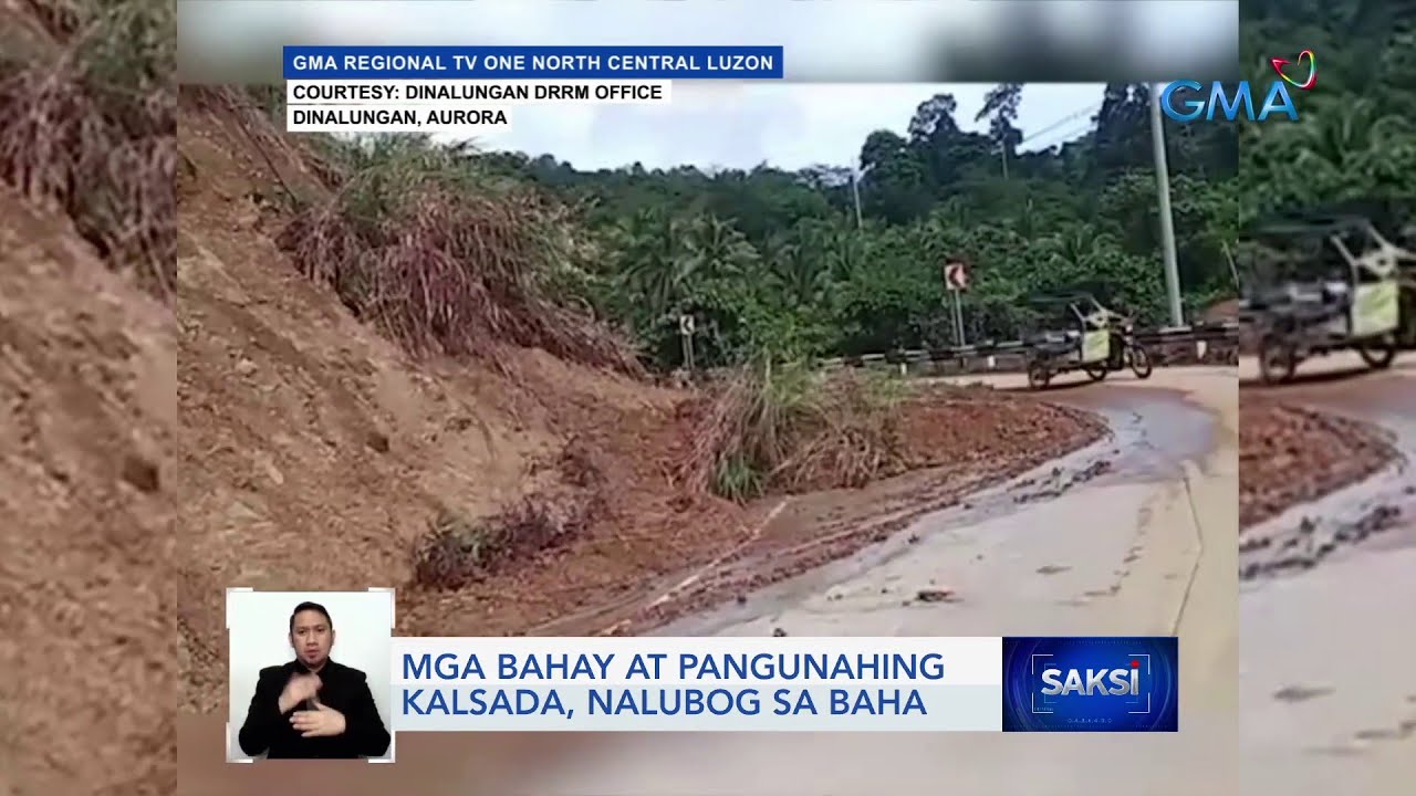 Mga bahay at pangunahing kalsada, nalubog sa baha | Saksi - YouTube