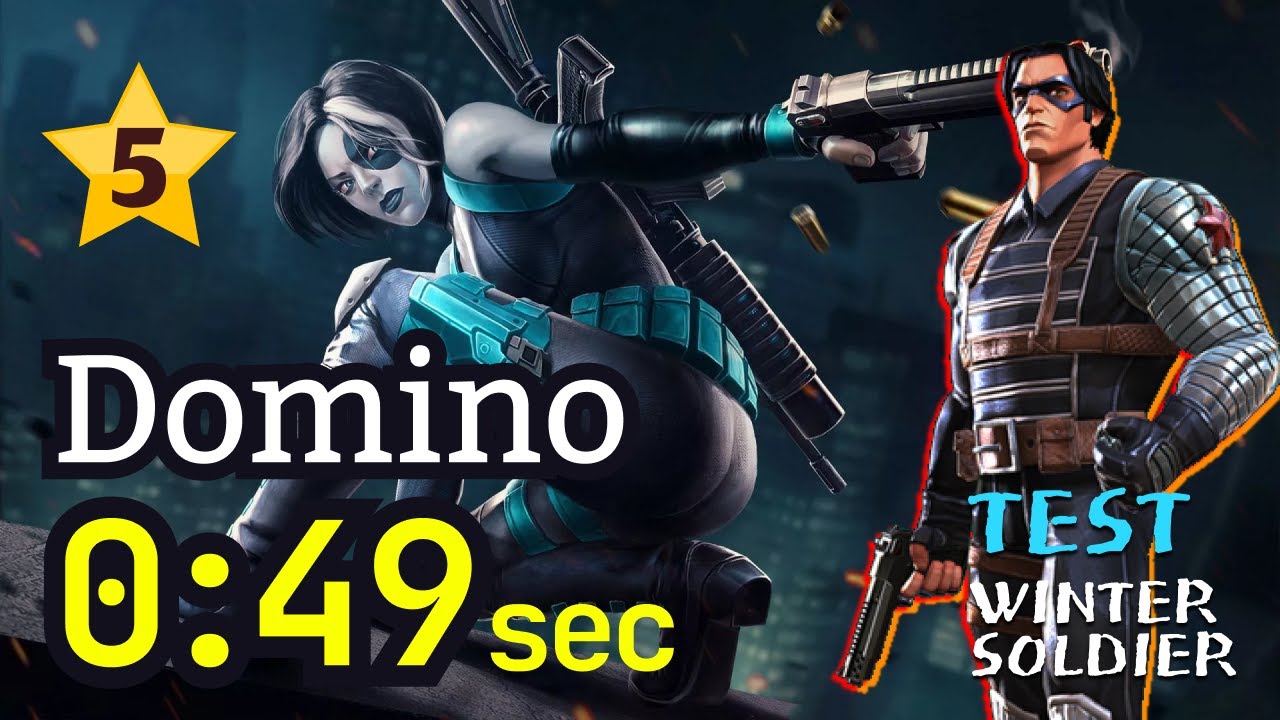 5* Domino testing 5 rank, No boost | 49 sec, Winter Soldier (550k hp ...