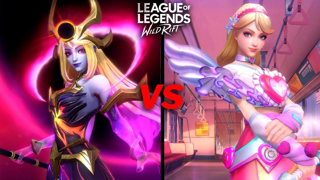 Lovestruck Lux VS Dark Cosmic Lux : Skin Comparison | Wildrift - YouTube