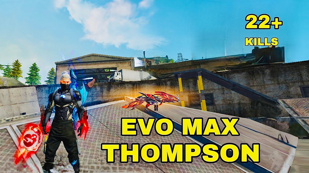 SOLO VS SQUAD || EVO THOMPSON POWER🔥!!! THE MOST AGGRESSIVE SMG GUN IN ...