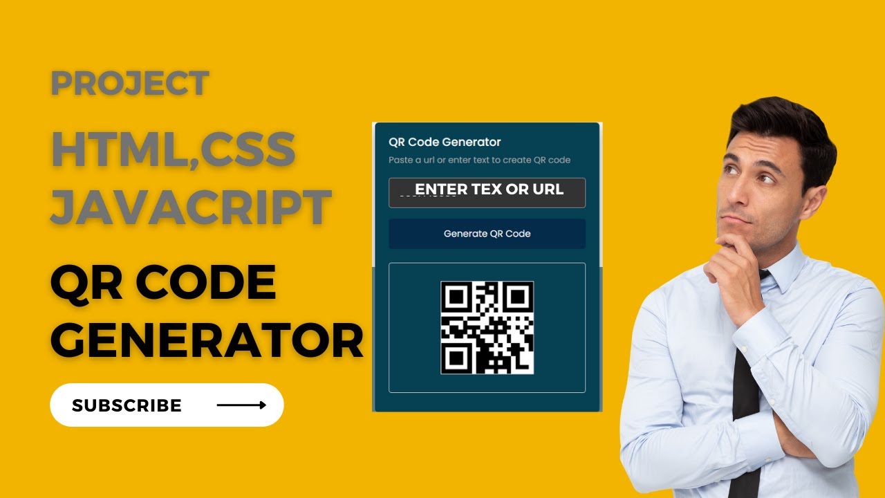 Qr Code Generator Project Html Css Javascript For Beginners