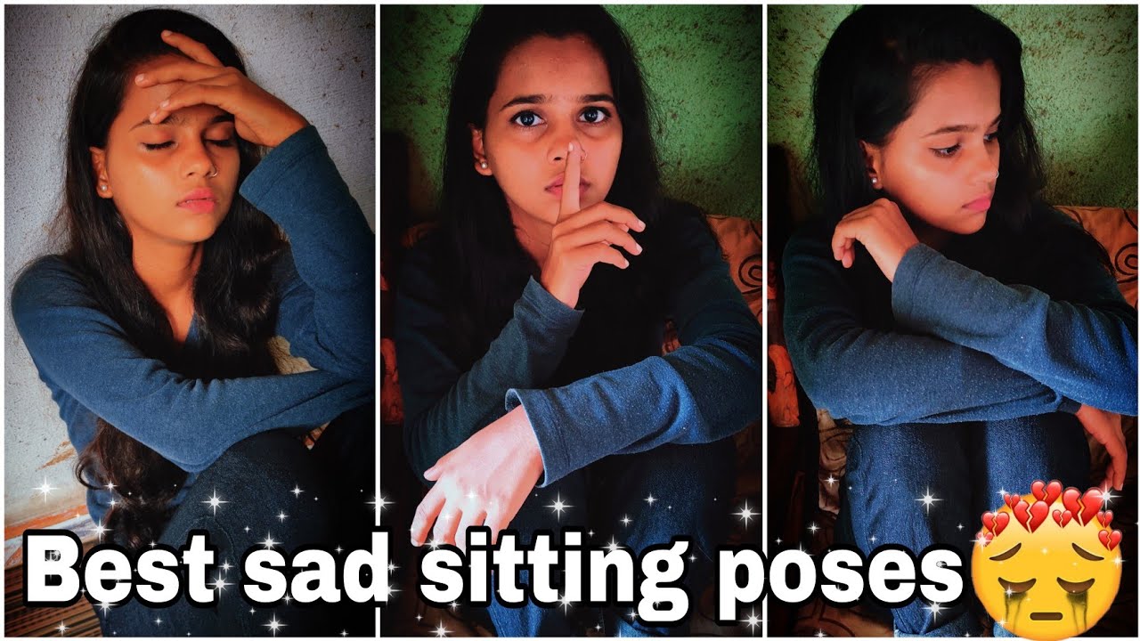 Best sad sitting poses | Sad poses | Photo poses ideas | Heart broken ...