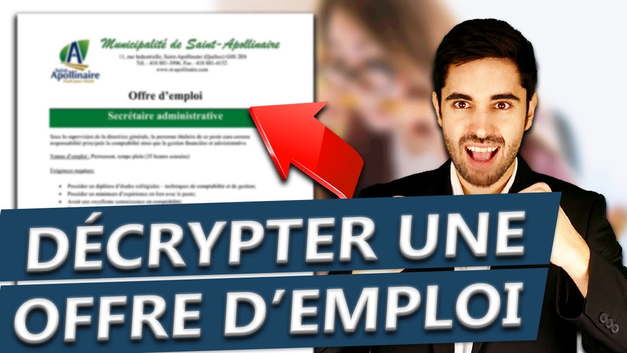 TUTORIEL : COMMENT ANALYSER UNE OFFRE D'EMPLOI EFFICACEMENT (exemple ...