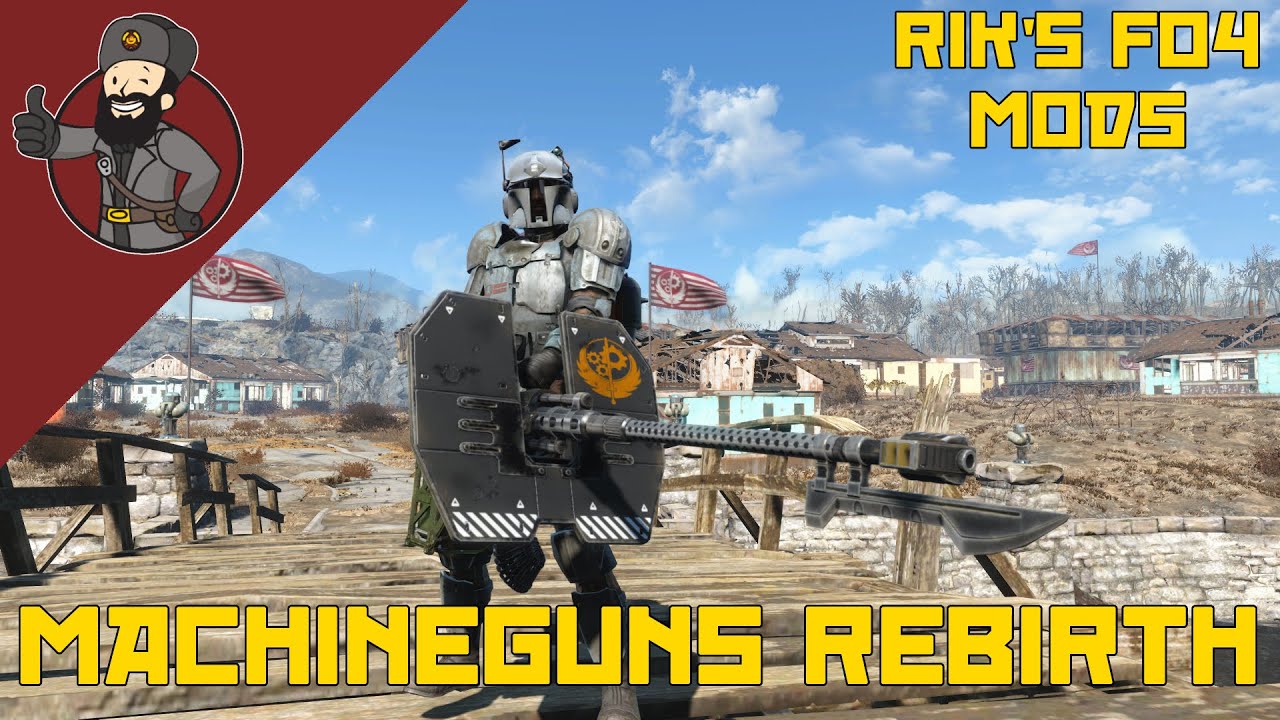 Rik's Fallout 4 Mods - Machineguns Rebirth by Skibadaa - YouTube