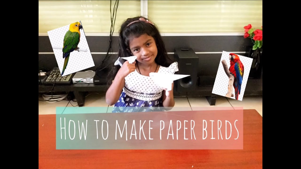 How to make a paper bird | Sithuki N Vinuki | Paper Crafts - YouTube