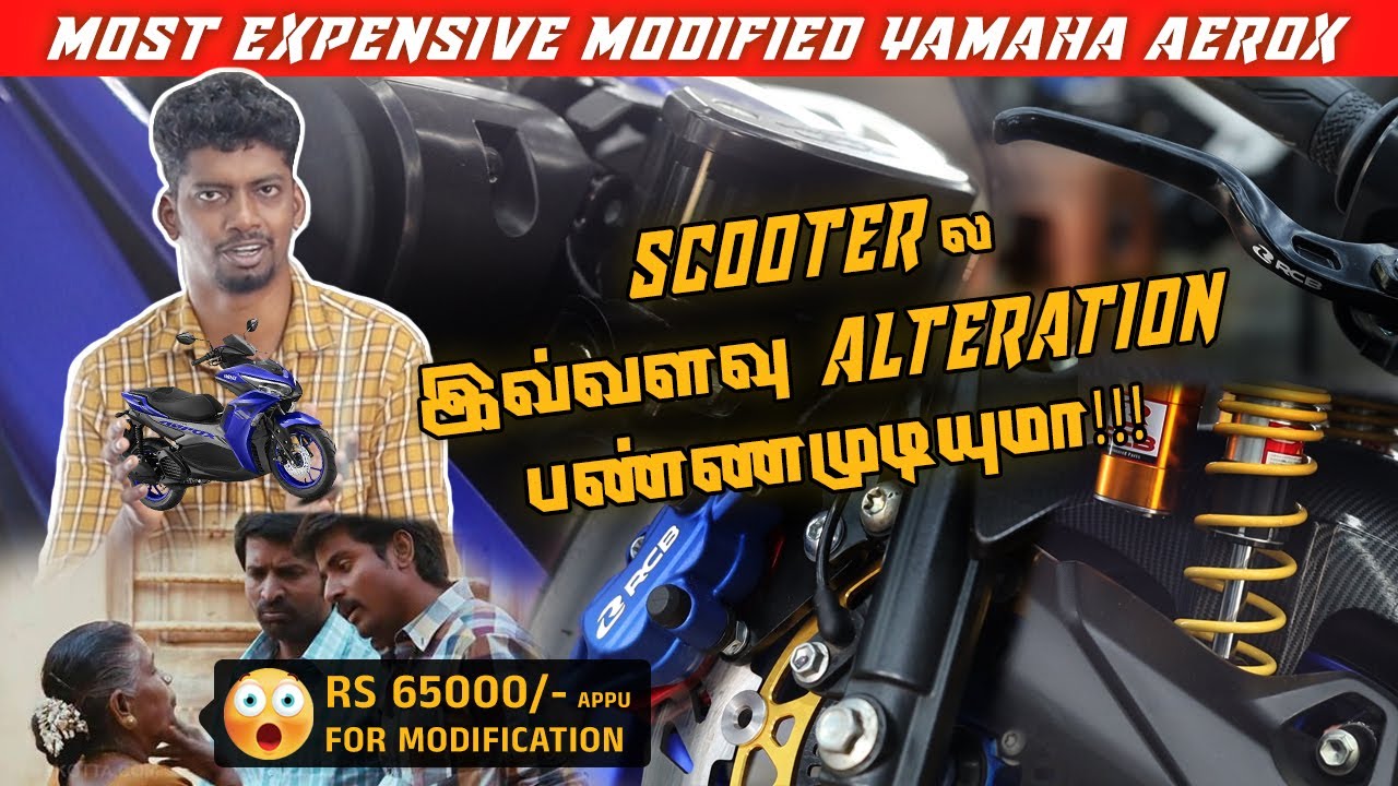 Yamaha Aerox 155 Fully Modified | The Bling Detailing Studio - YouTube