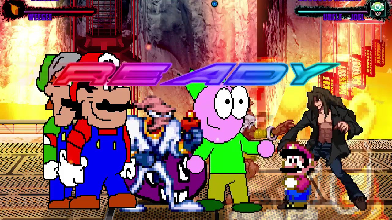 Mugen Request Team Old Weegee vs Team Googoo64 Mario - YouTube