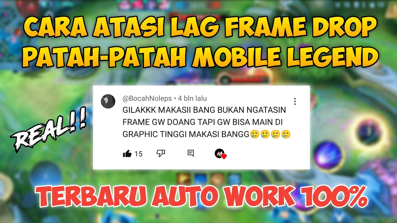 REAL!! CARA MENGATASI LAG FRAME DROP PATAH-PATAH DI MOBILE LEGEND ...