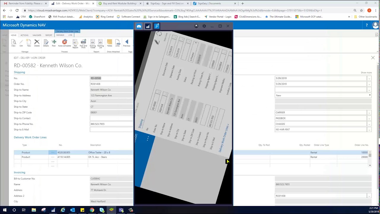 Delivery Work Order from a Tablet - YouTube