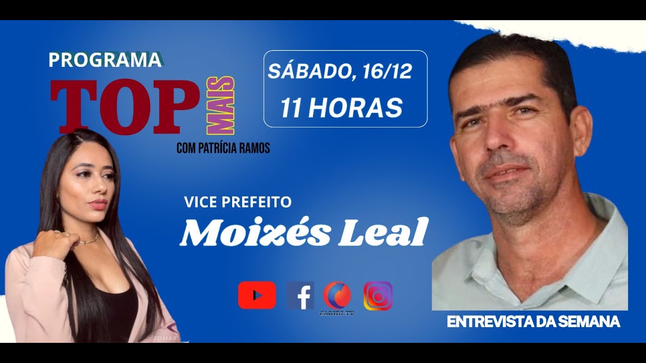 ENTREVISTA COM MOIZÉS LEAL - VICE PREFEITO DE BOQUEIRÃO PARAÍBA - YouTube