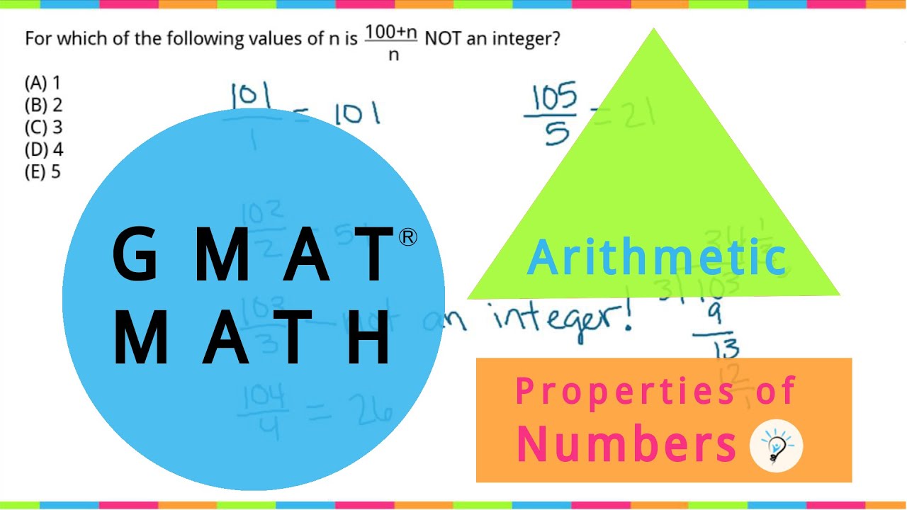 GMAT Practice: Arithmetic: Properties of Numbers (#3) - YouTube