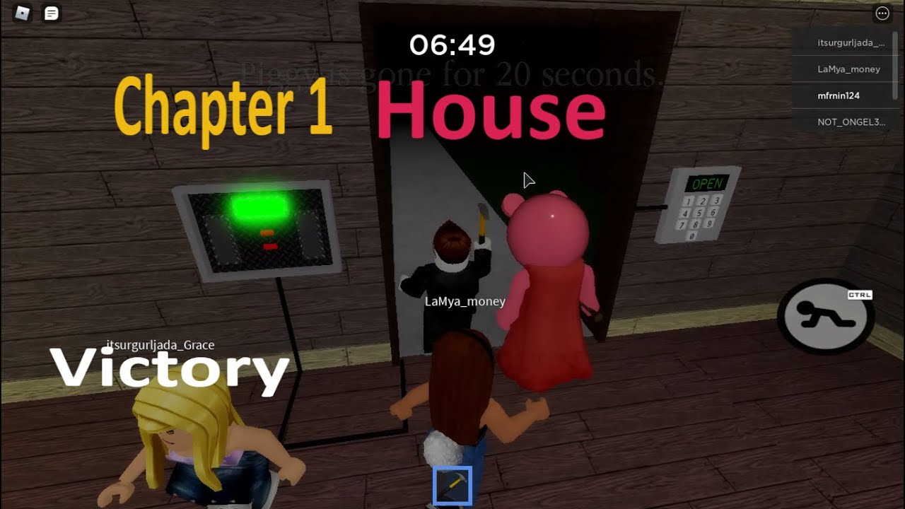 Roblox: Piggy chapter 1 House victory. - YouTube
