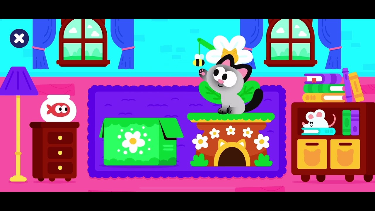 Lingokids is the game of cucumber and washing the cat because there is ...