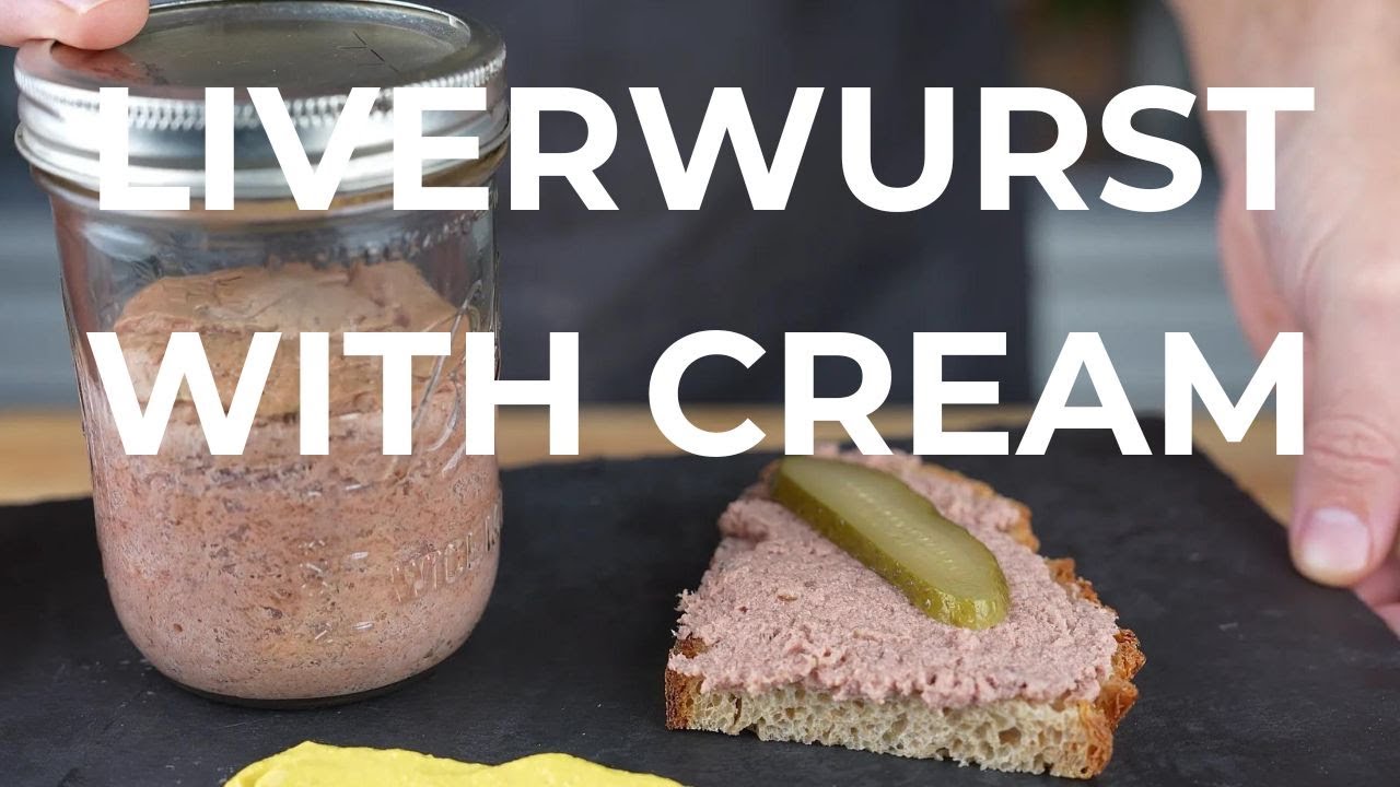 Liverwurst with cream - simple, quick & delicious - YouTube