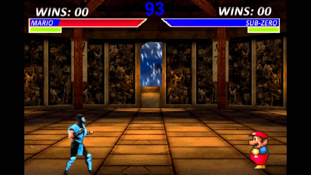 mario vs sub zero mortal kombat - YouTube