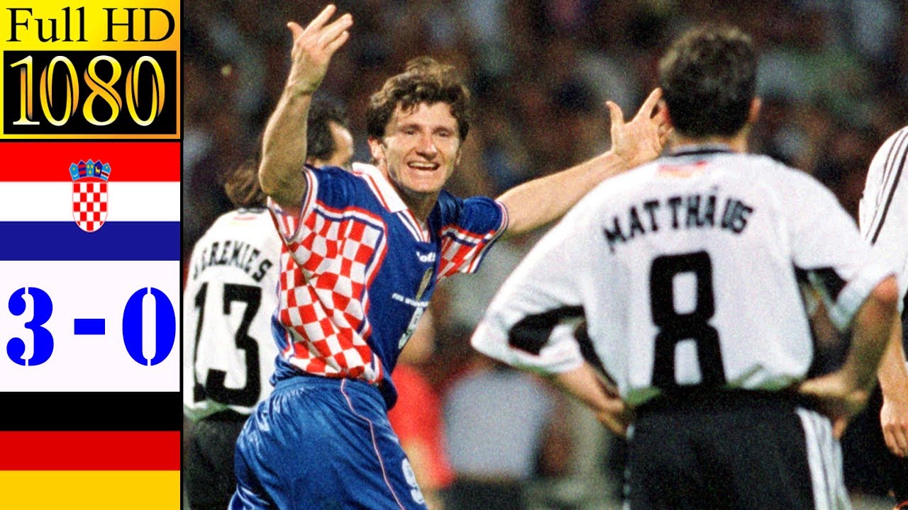Croatia 3-0 Germany World Cup 1998 | Full highlight - 1080p HD | Davor ...